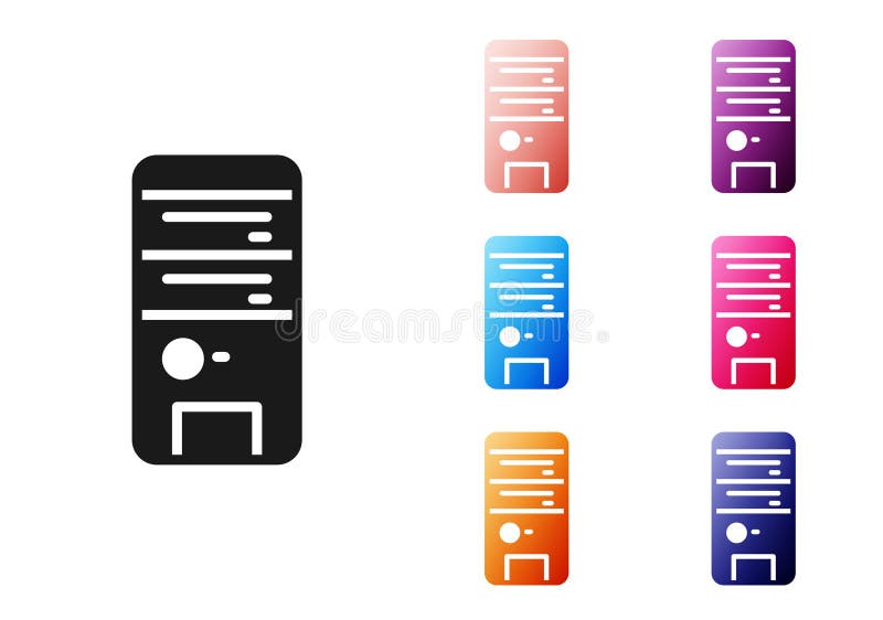 Computer Hardware Icons Pc Component Stock Illustrations – 562 Computer ...