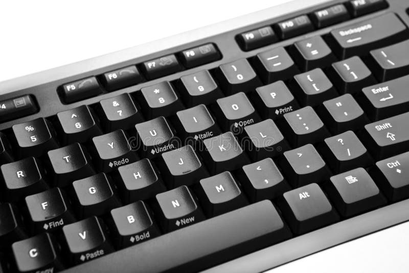 Black Computer Keyboard stock image. Image of equipment - 10497097