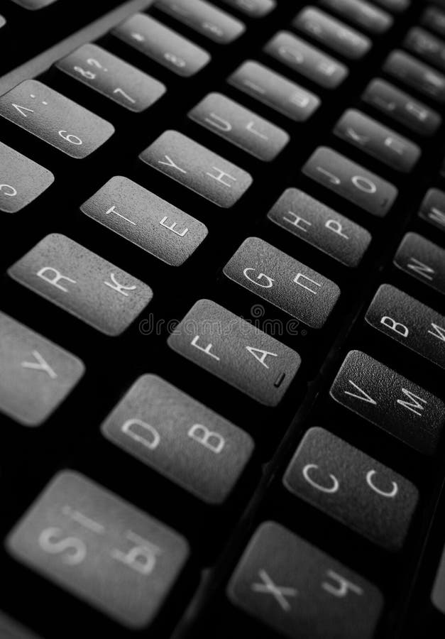Black computer keyboard stock photo. Image of equipment - 24015890