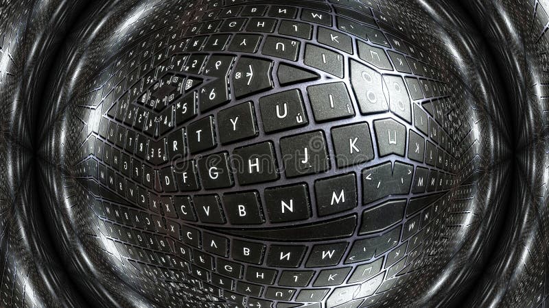Black Computer Keyboard Abstract Background Stock Illustration ...