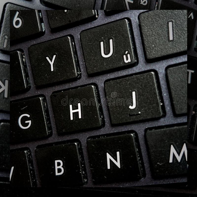 Black Computer Keyboard Abstract Background Stock Illustration ...