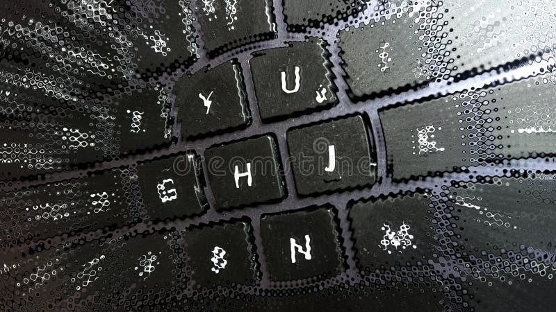 Black Computer Keyboard Abstract Background Stock Illustration ...