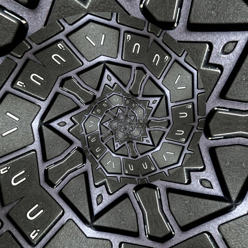 Black Computer Keyboard Abstract Background Stock Illustration ...