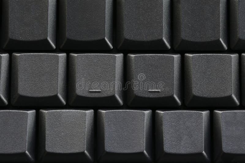 Black Computer Keyboard of Blank Plastic. Stock Photo - Image of tool ...