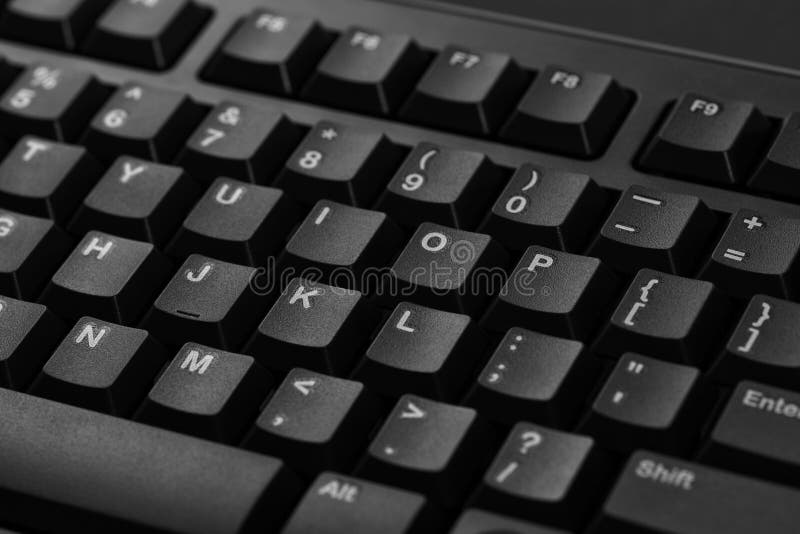 Black computer keyboard stock photo. Image of horizontal - 97351698