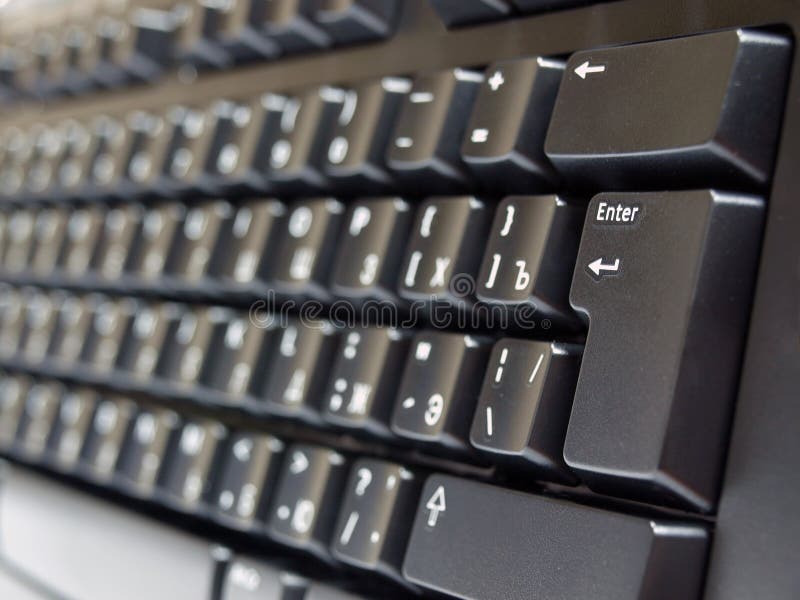 Black computer keyboard stock photo. Image of commands - 186100572