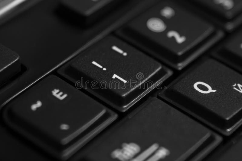 Black Computer Keyboard Close Up Stock Photo - Image of panel, omen ...