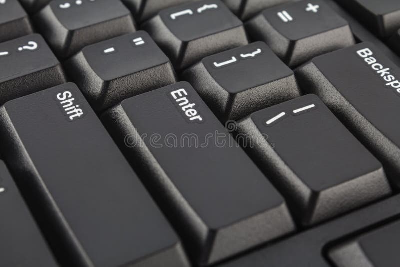 Black Computer Keyboard stock image. Image of communication - 43097379