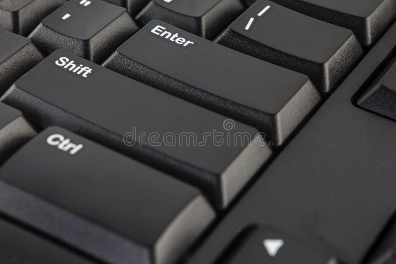 Black Computer Keyboard stock image. Image of internet - 43097397