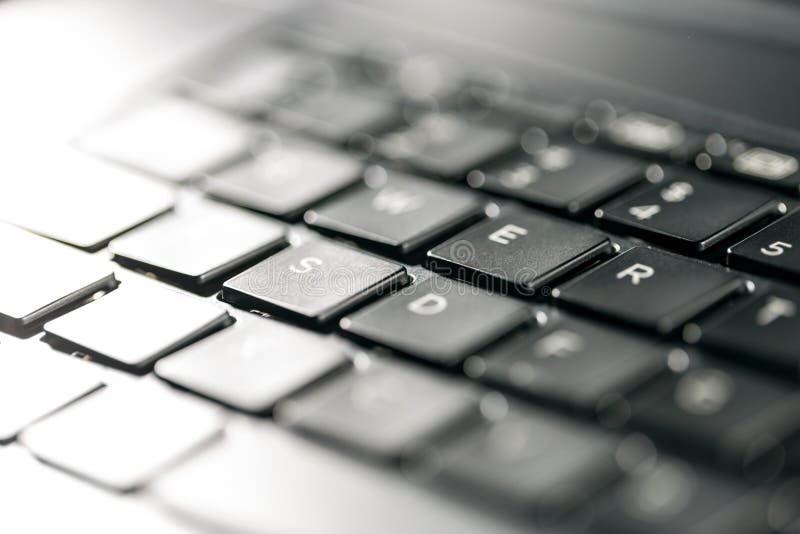 Black Computer Keyboard stock image. Image of electronic - 122441117