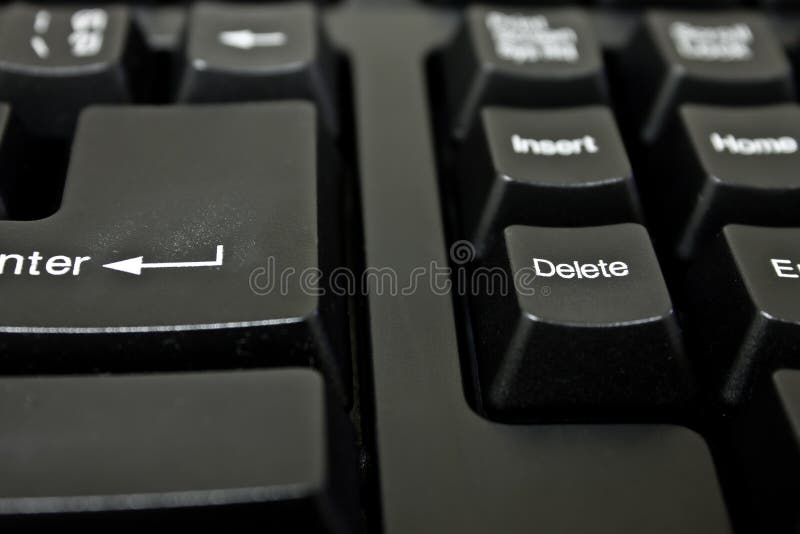 Black Computer Keyboard stock image. Image of keyboard - 42935619