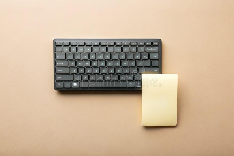 Black Computer Keyboard with Space Button Taken Out Stock Illustration ...
