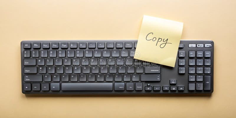 Black Computer Keyboard with Space Button Taken Out Stock Illustration ...