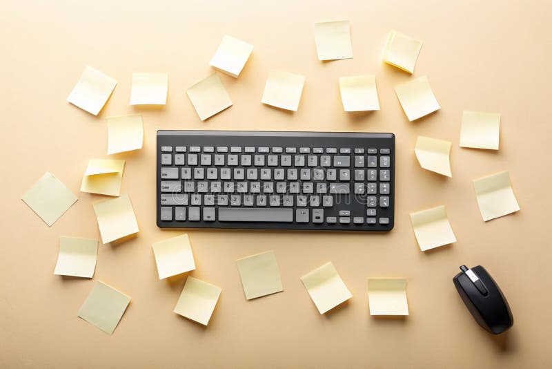 Computer Keyboard Notes Stock Illustrations – 1,573 Computer Keyboard ...