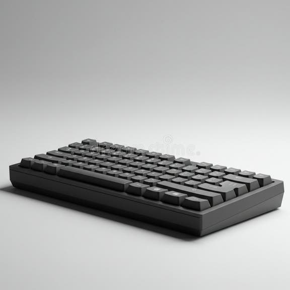 Black Computer Keyboard with a TKL (tenkeyless) Design, Featuring a ...