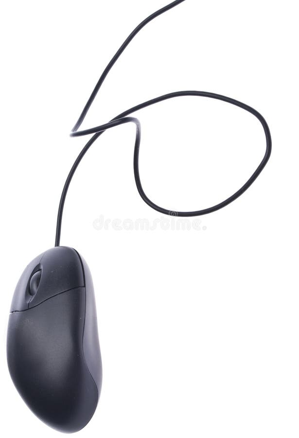 Black Computer Mouse stock image. Image of path, isolated - 14685739