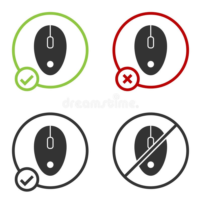 Gaming Mouse Icon Circle Stock Illustrations – 461 Gaming Mouse Icon ...