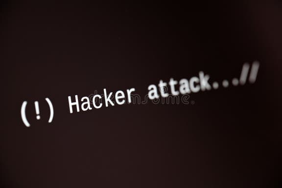 Computer Screen Attacked by Hackers. Stock Image - Image of breach, technology: 359135301