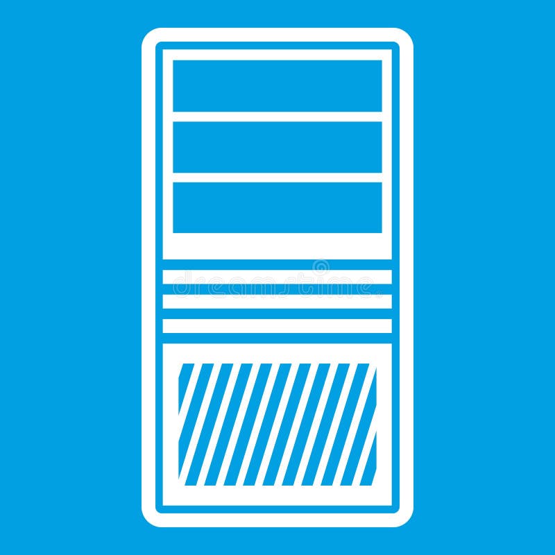 Black Computer System Unit Icon White Stock Vector - Illustration of ... Black Computer System Unit Icon White Stock Vector - Illustration of ...