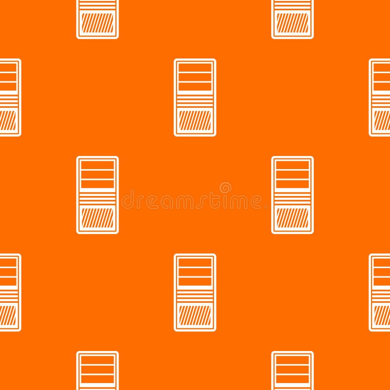 Black Computer System Unit Pattern Seamless Stock Vector - Illustration ...