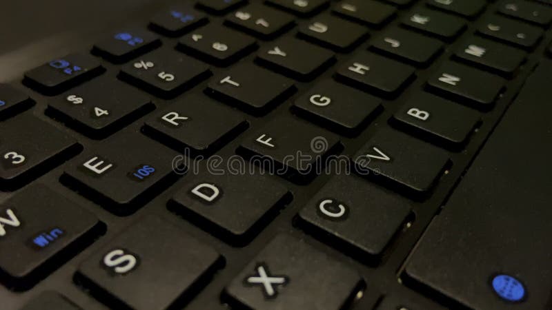Black Computer or Tablet Keyboard Stock Footage - Video of notebook ...