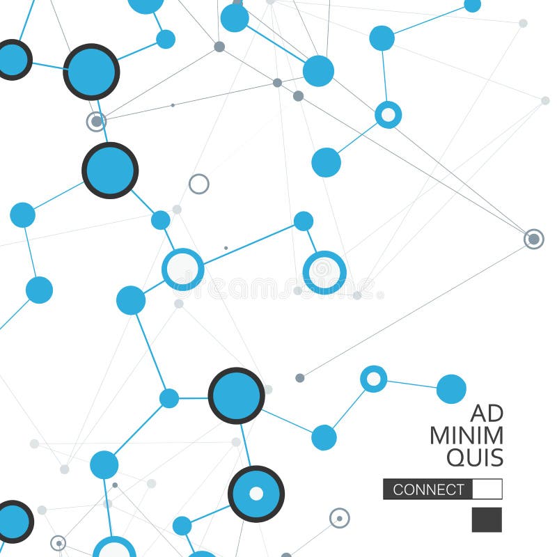 Black Connect Element in Modern Style on Abstract Geometric Background ...