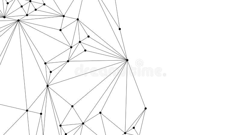 Black Connection Lines on White Background for Technology Stock ...