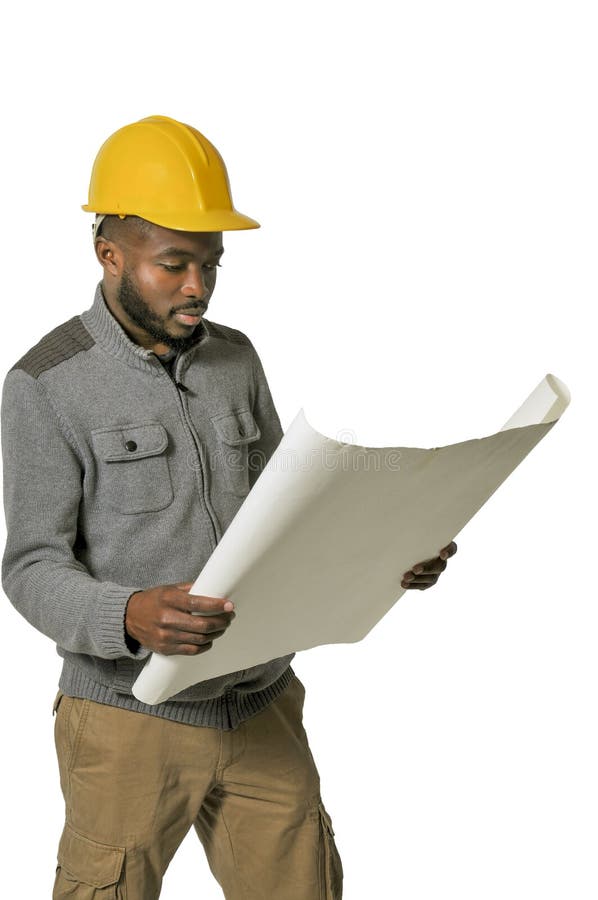 Black Construction Worker stock image. Image of designer - 18075617