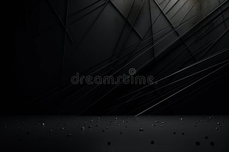 Black Contemporary Minimalistic Background with Shapes and Textures ...