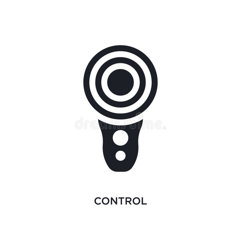 Black Control Isolated Vector Icon. Simple Element Illustration from ...