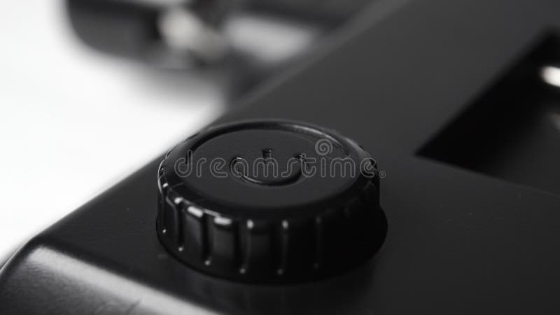 Black Control Panel with Power Button and Power Level Settings Close-up ...