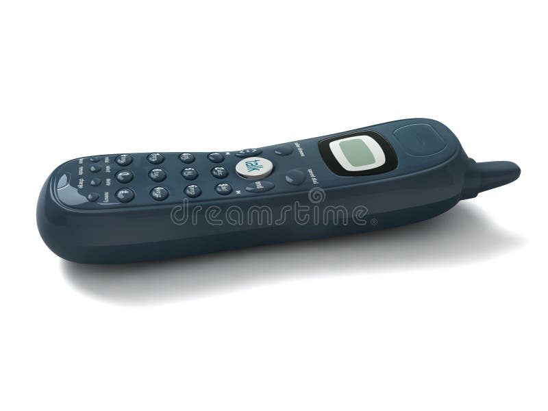 Cordless phone in hand stock vector. Illustration of ccommunicate ...