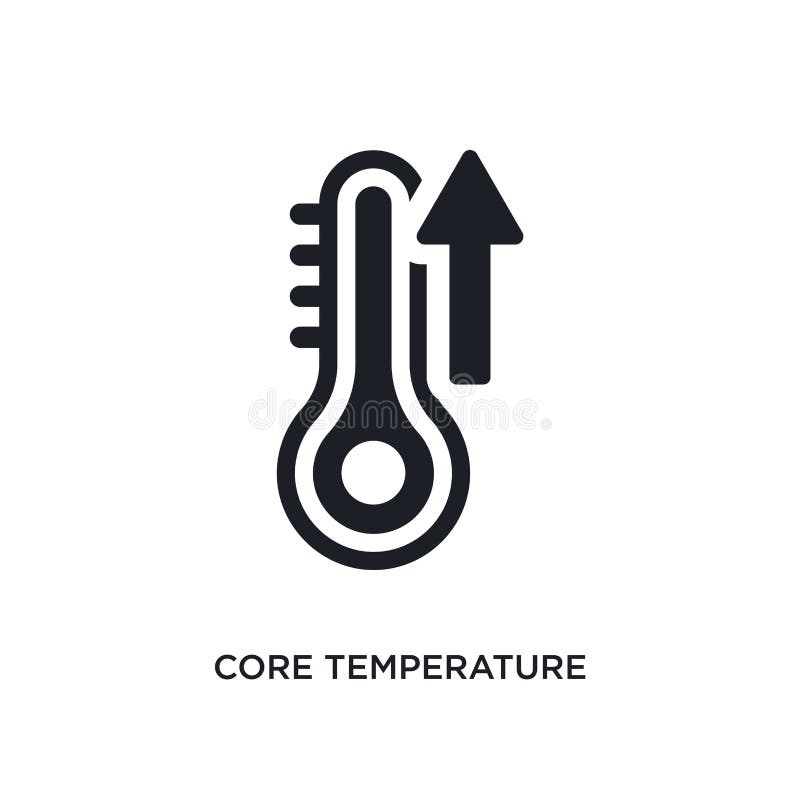 Core Temperature Icon. Trendy Core Temperature Logo Concept on W Stock ...