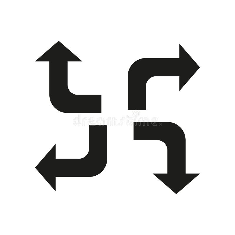 Corner Arrows Overlapping Vector Background on Space for Text and ...