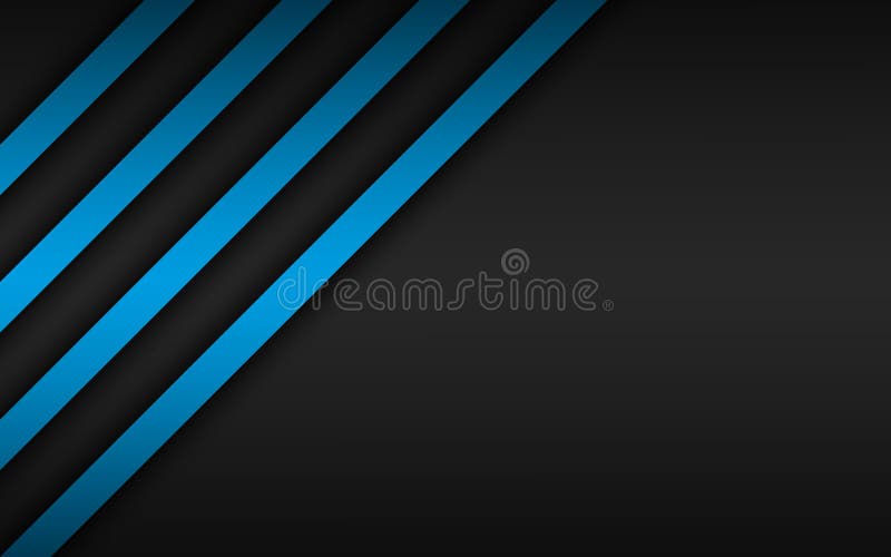 Black Corporate Abstract Background with Oblique Blue Stripes ...