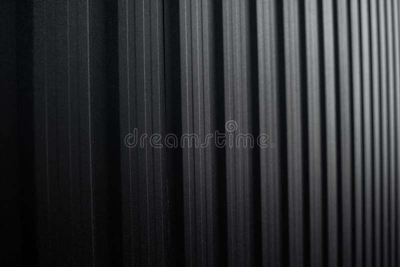 Black Corrugated Metal Panels