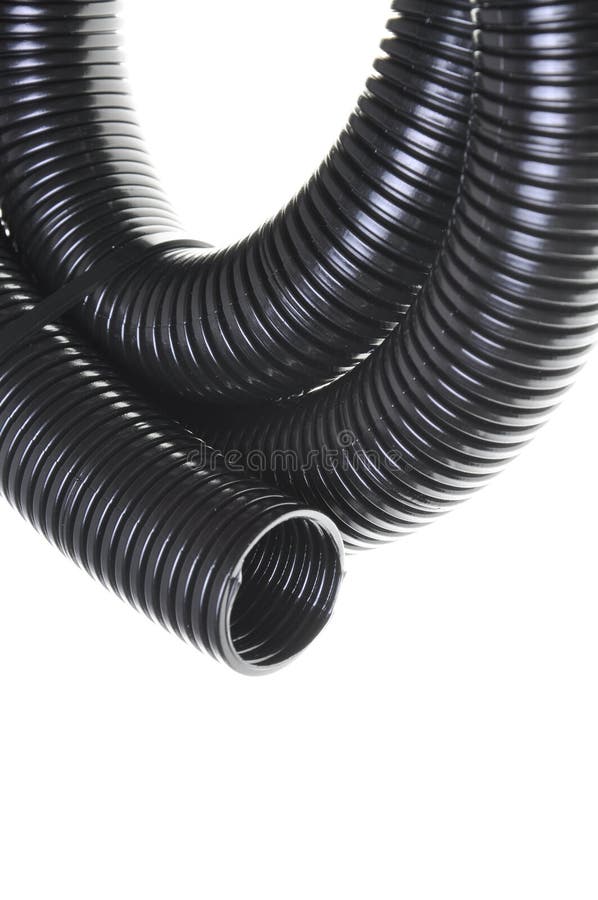 Black corrugated pipe stock photo. Image of lines, connection - 32019932
