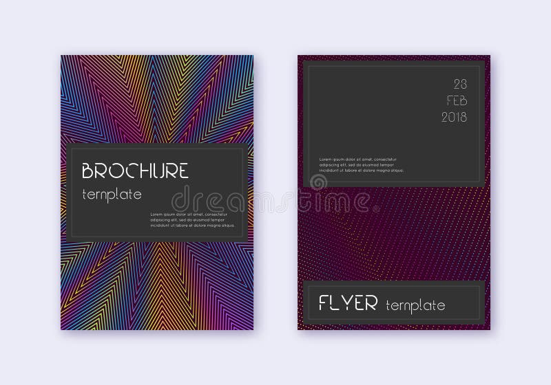 Black Cover Design Template Set Stock Vector - Illustration of amazing ...