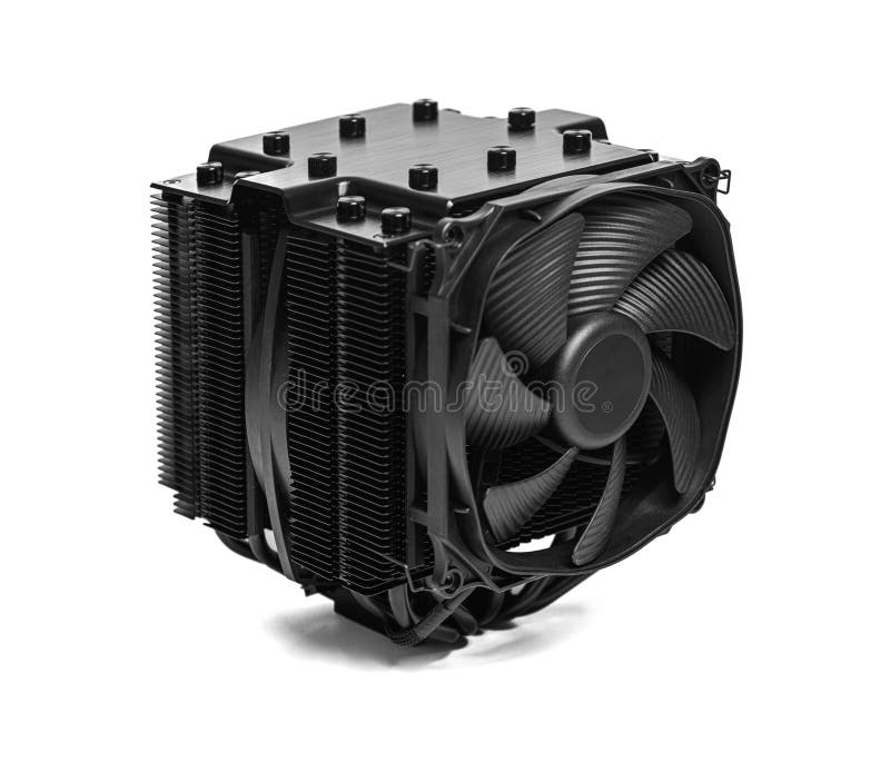 Computer CPU Cooling Radiator Motherboard Close-up Stock Image - Image ...