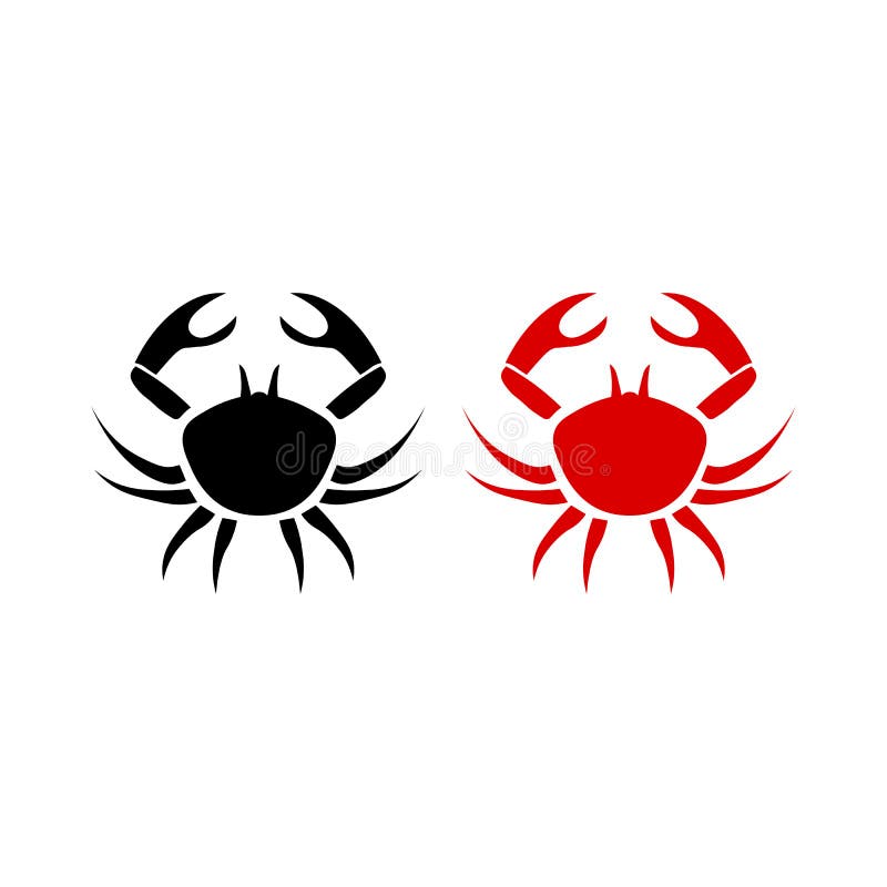 Black Crab Icon, Cancer Sign. Vector Illustration Eps 10 Stock ...