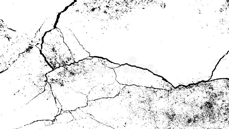 Black Crack Texture. Cracked on a White Background. Wall Background ...