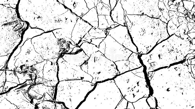 Black Crack Texture. Cracked on a White Background. Wall Background ...