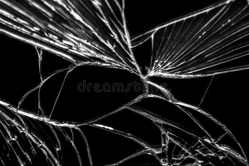 Black Cracked Touch Screen Phone Display Background. Texture for Your ...
