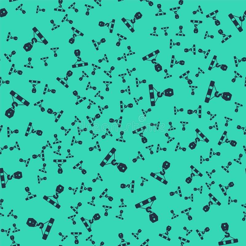 Black Crane Hook Icon Isolated on Transparent Background. Industrial ...