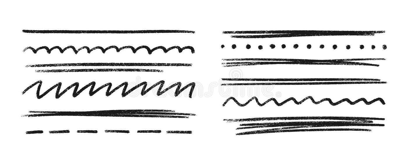 Black Crayon Underline Stock Illustrations – 2,140 Black Crayon ...