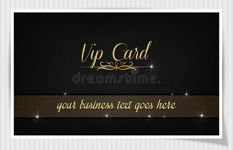 Black creative vip card stock illustration. Illustration of cardboard ...