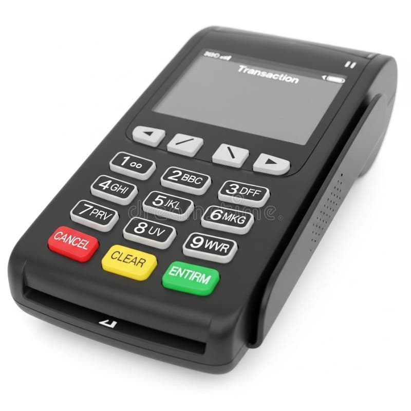 Black Credit Card Payment Terminal Stock Illustrations – 4,184 Black ...