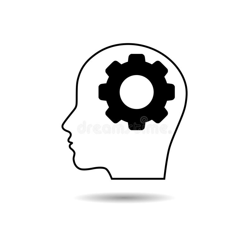 Black Critical Thinking Icon or Logo Stock Vector - Illustration of ...