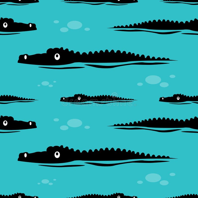 Black crocodile Pattern stock vector. Illustration of element - 157579027
