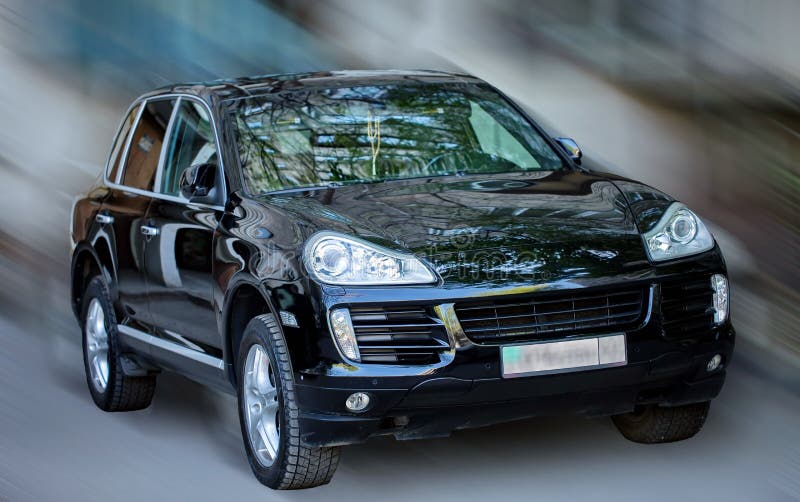 Black car crossover. stock image. Image of warm, blurred - 173316065